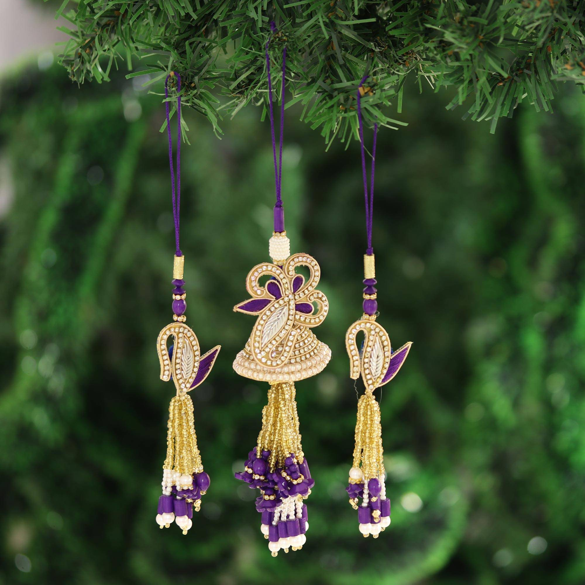 The Holiday Aisle® 3 Piece Finial Ornament Set | Wayfair