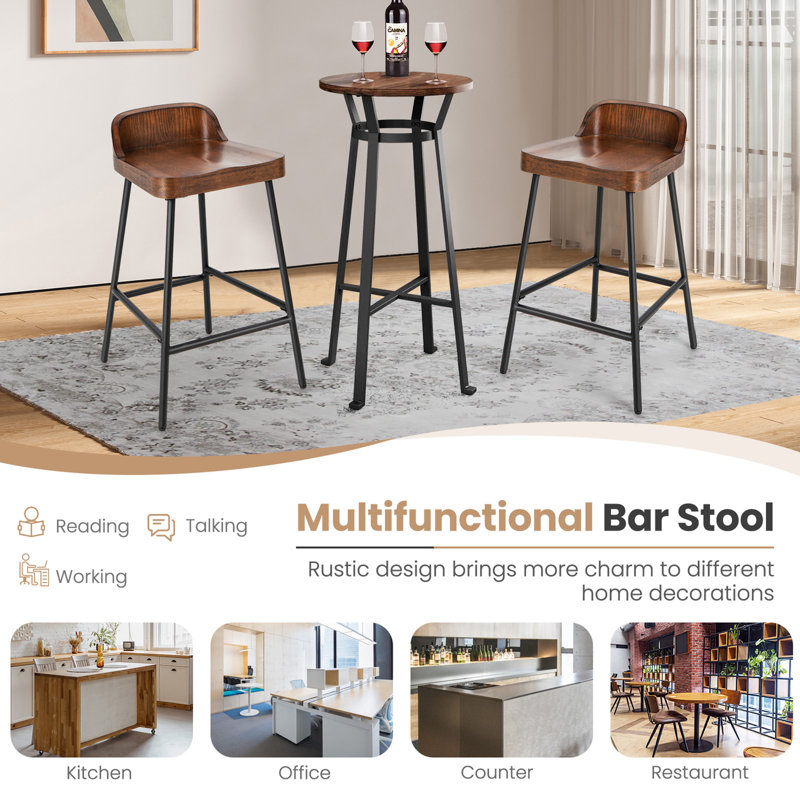 17 Stories 24.5" Bar Stool | Wayfair