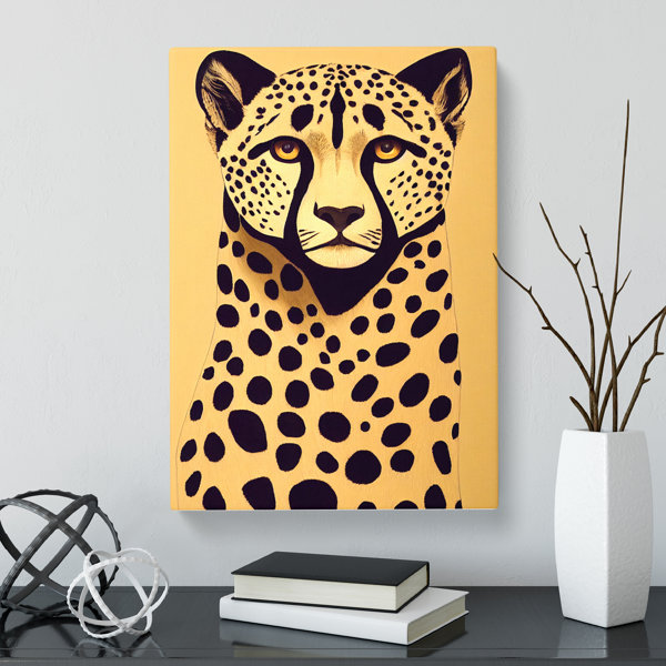 Latitude Vive CAN-V0523-425X Cheetah Scandinavian - Wrapped Canvas ...
