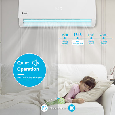 Winado 12000 BTU Wi-Fi Connected Ductless Mini Split Air Conditioner ...