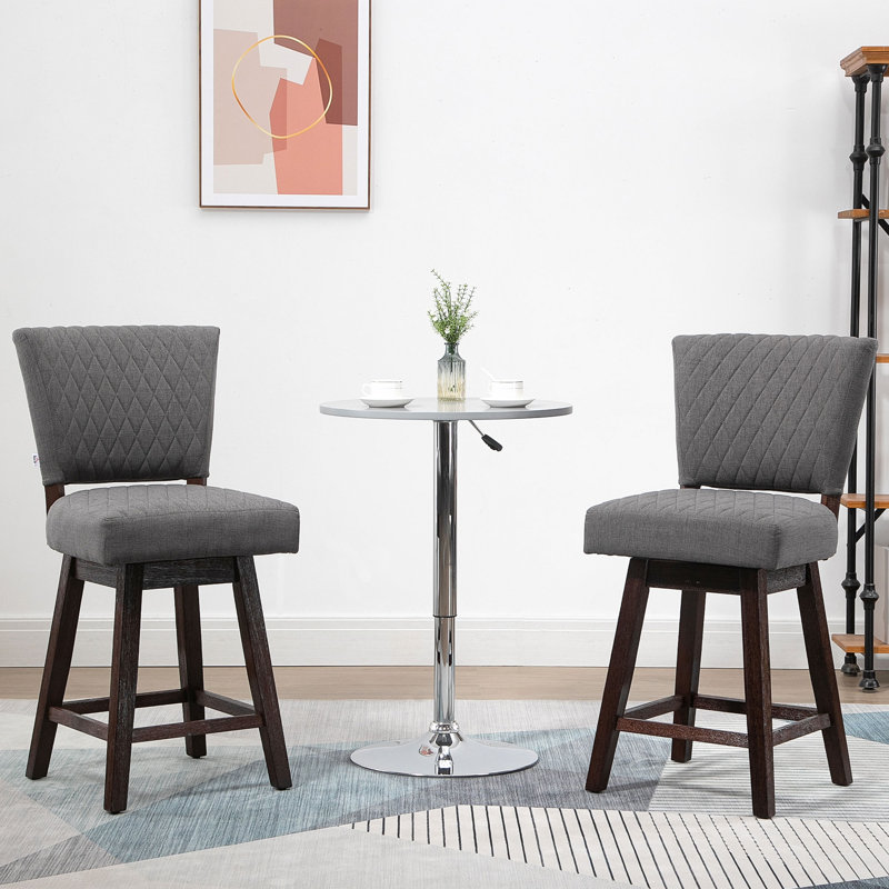 HomCom Swivel 26.5" Counter Stool | Wayfair