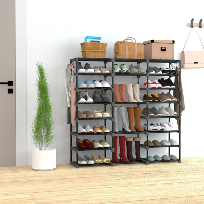 Rebrilliant 50 Pair Shoe Rack | Wayfair