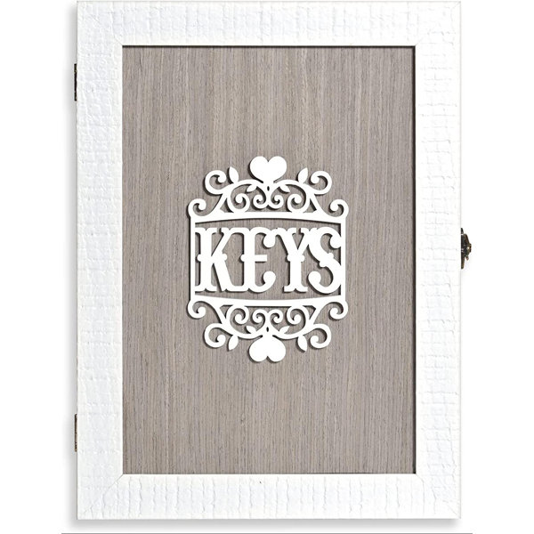 newlife1986 Wooden Key Box Wall MountCute And Rustic Decorative Key ...