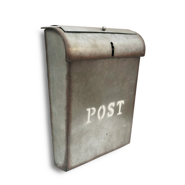 NACH Emily Industrial Style Post Wall Mounted Mailbox & Reviews | Wayfair