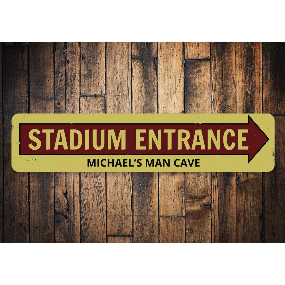 Lizton Sign Shop, Inc Stadium Entrance Arrow Aluminum Sign | Wayfair