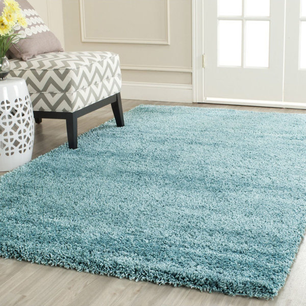 Brayden Studio Fintan Shaggy Duck Egg Rug & Reviews | Wayfair.co.uk