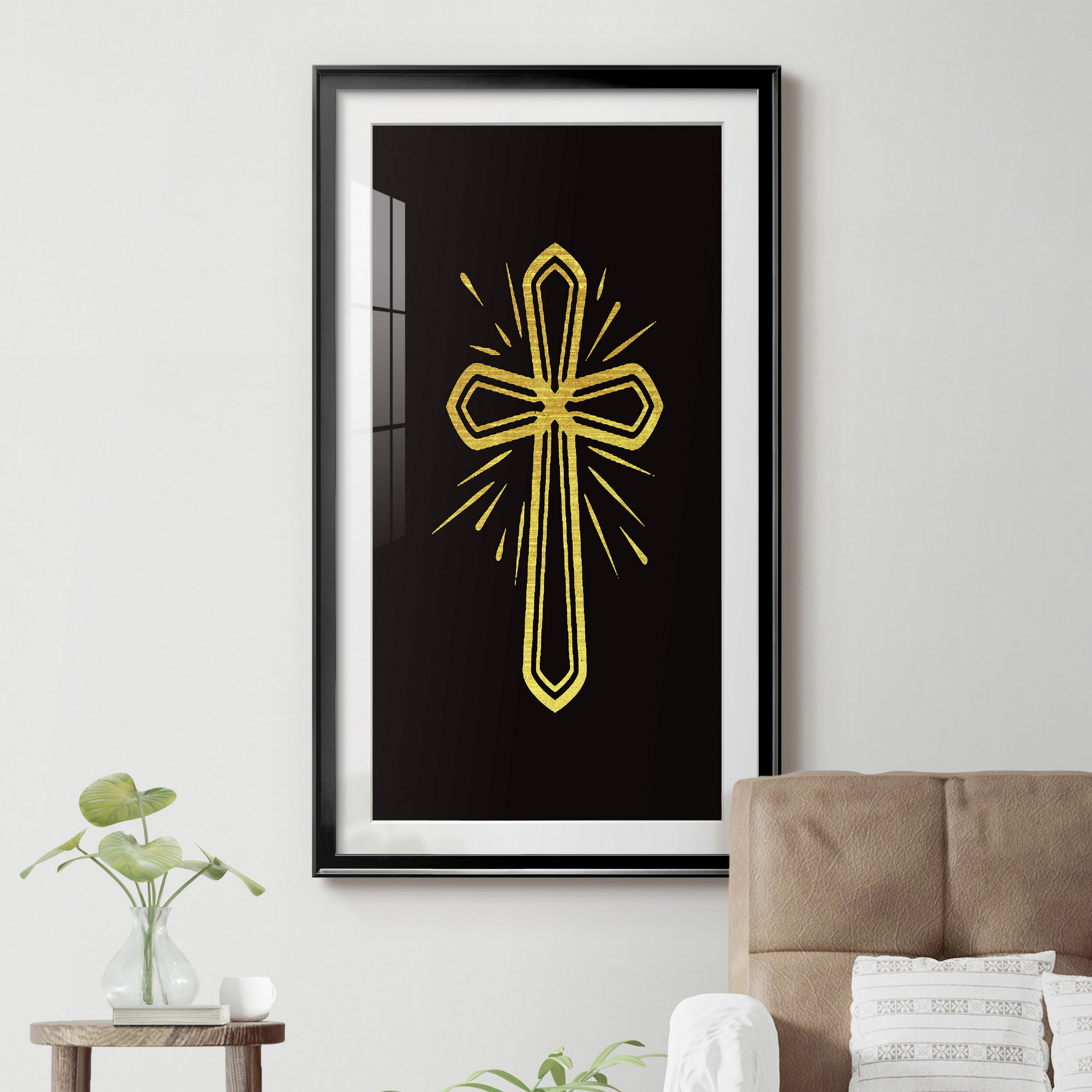 Mercer41 The Cross - Picture Frame Graphic Art | Wayfair