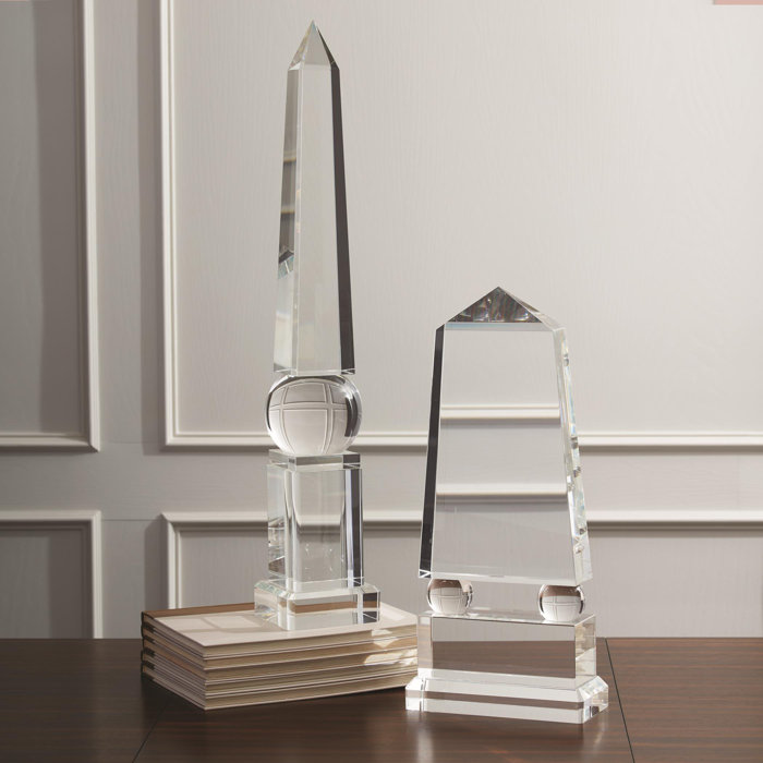 Global Views Crystal Obelisk-Tall | Wayfair