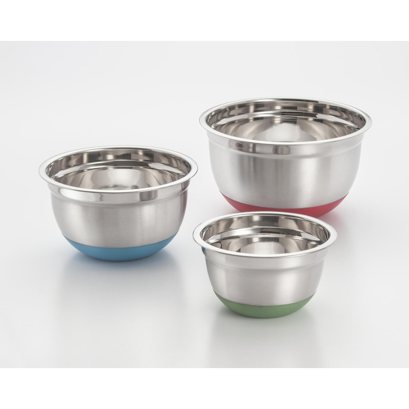 Cook Pro Stainless Steel Nested Mixing Bowl Set & Reviews | Wayfair