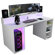Inbox Zero Palomino Gamer Reversible Gaming Desk with Built in Outlets ...