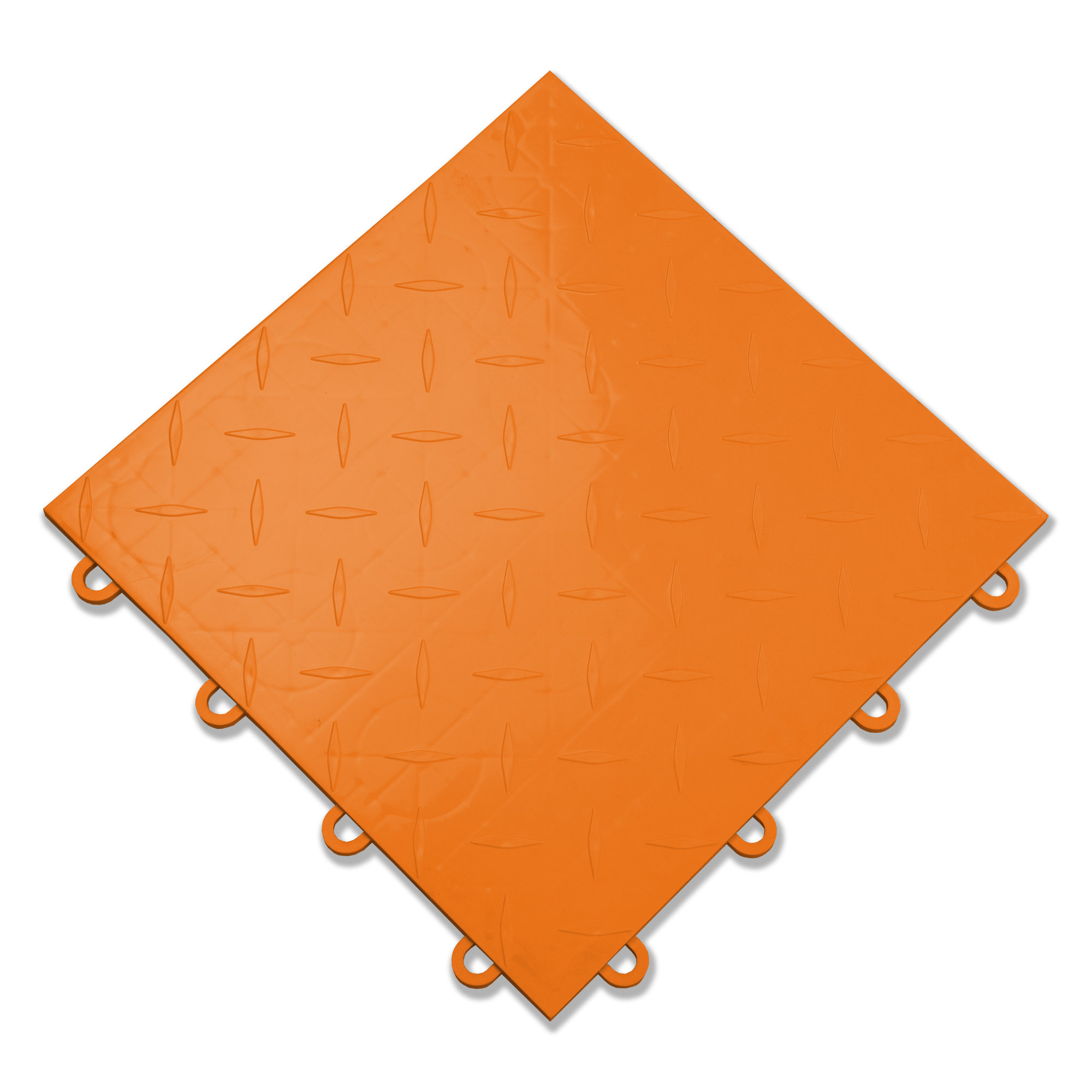 FlooringInc Diamond Nitro Mat Snap-Together 12" x 12" Garage Flooring ...