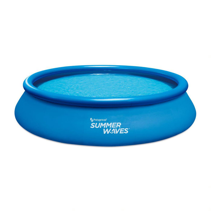 Polygroup 2.7 ft x 14.9 ft x 14.9 ft Mesh Inflatable Pool | Wayfair.co.uk