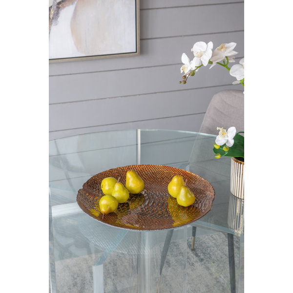 Bungalow Rose Glass Decorative Plate | Wayfair