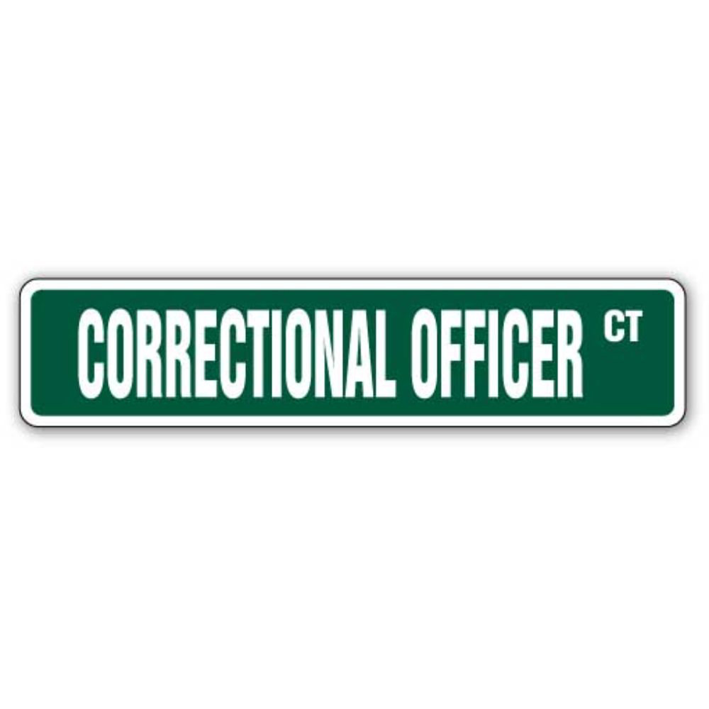 SignMission Corctional Officer Street Sign Prison Jail Police Guard ...