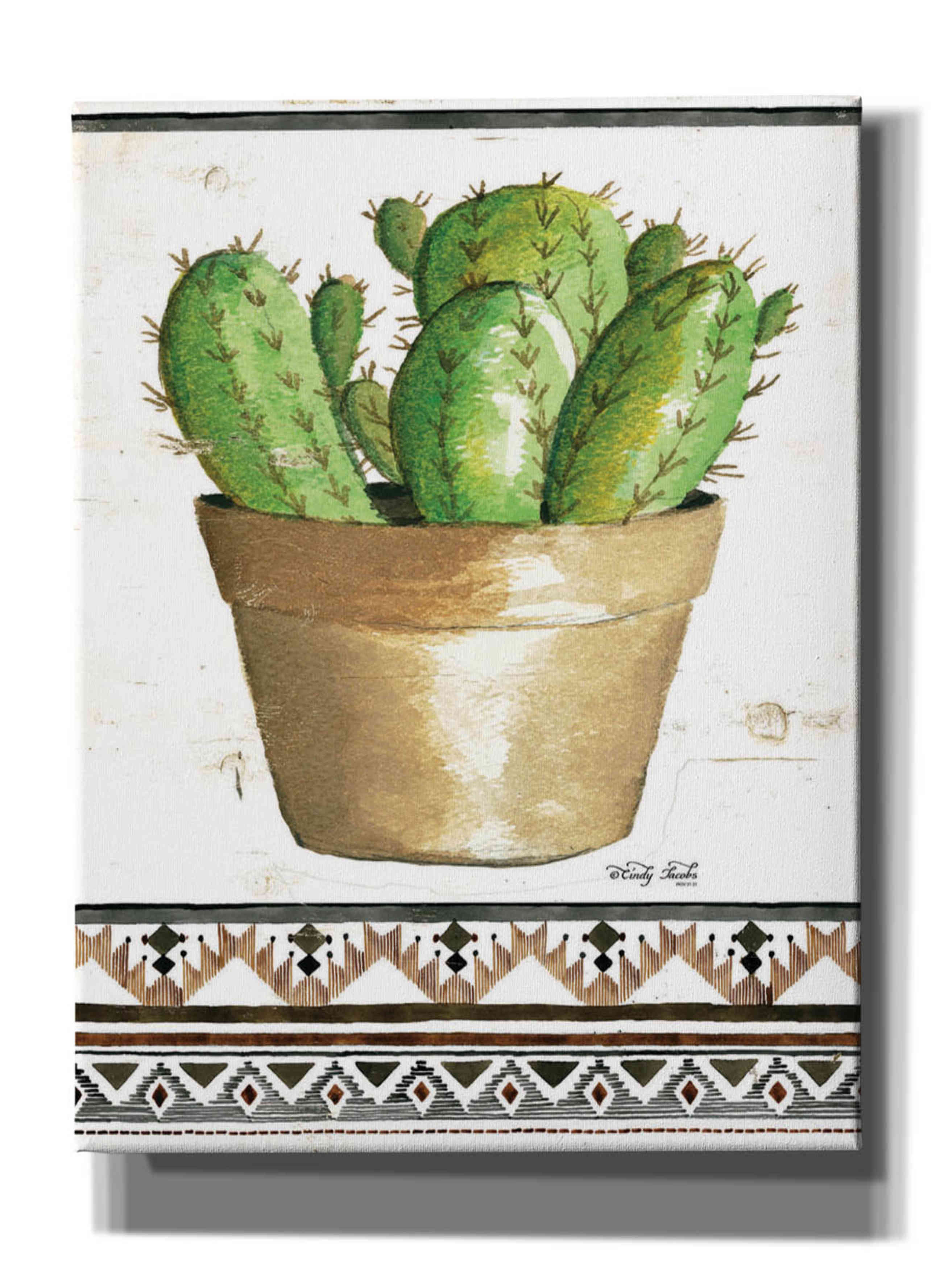 Union Rustic Epic Graffiti 'Happy Cactus' By Cindy Jacobs, Canv Happy ...