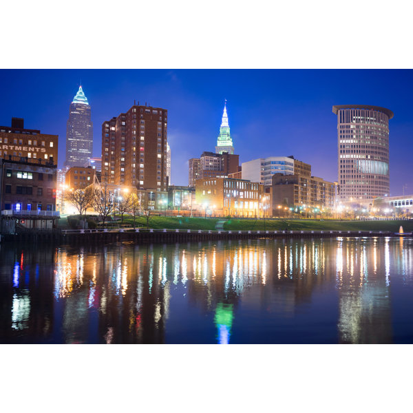 Ebern Designs Cleveland Ohio City - Wrapped Canvas Photograph | Wayfair
