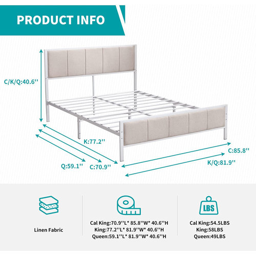 Ebern Designs Dragomir Bed & Reviews | Wayfair