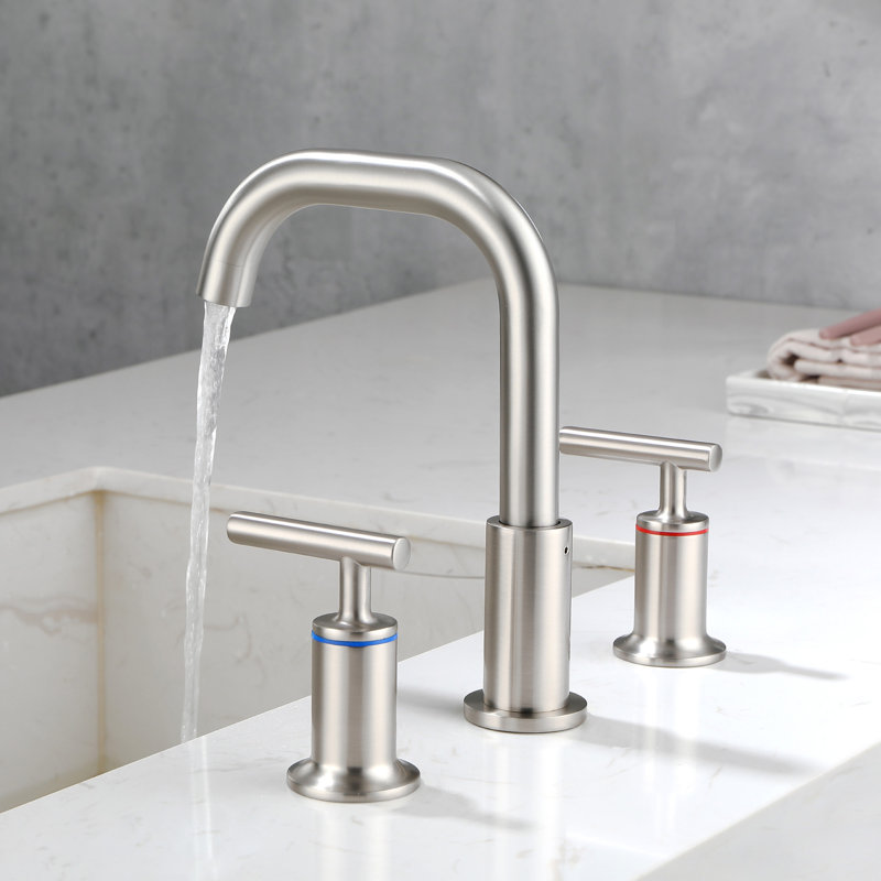 SHAMANDA Widespread Faucet 2-handle Bathroom Faucet | Wayfair