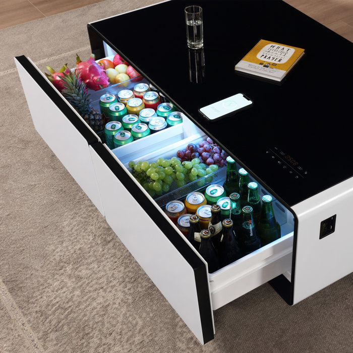 Livtab Smart Coffee Table with Fridge and Speakers | Wayfair