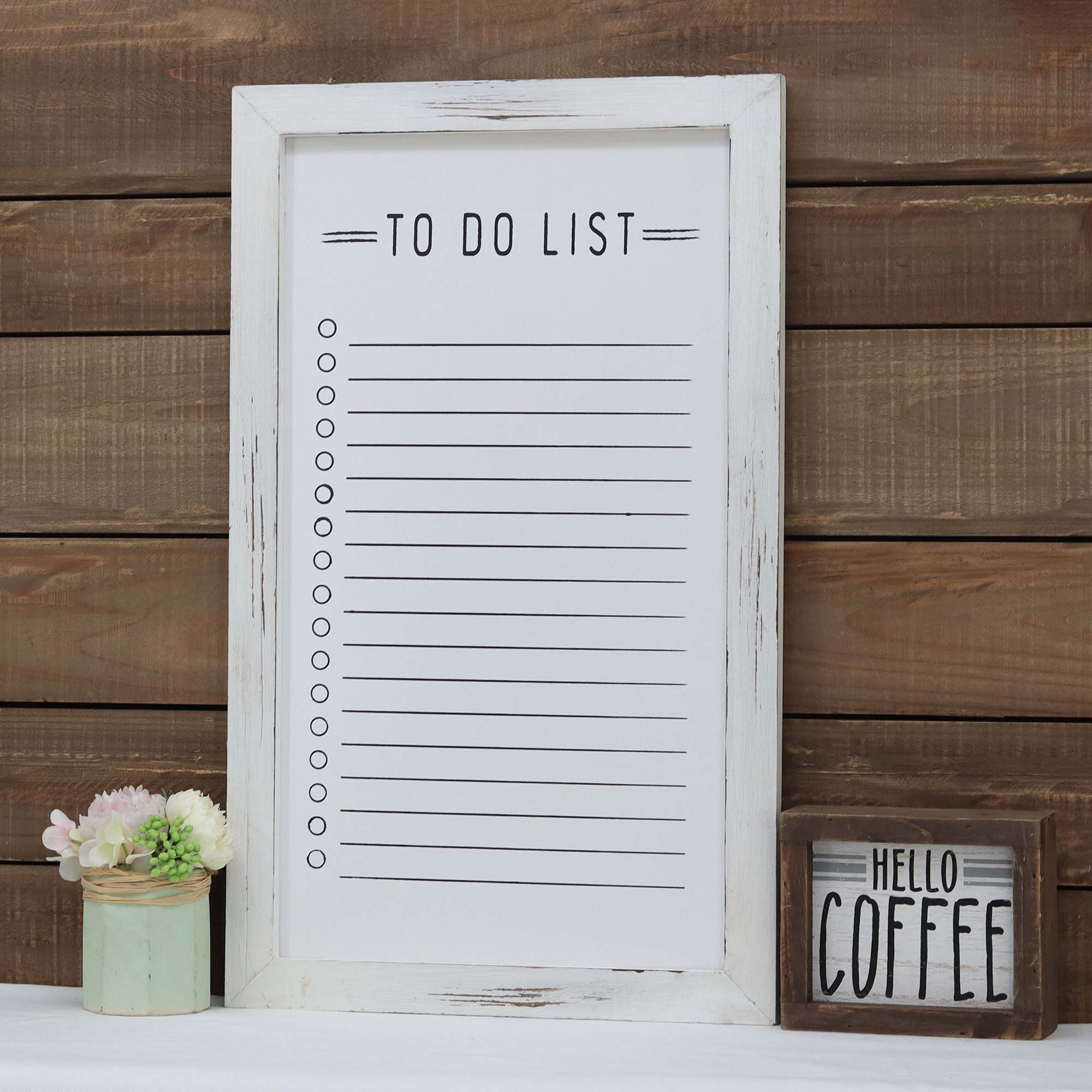 Trinx To Do List Wall Mounted Dry Erase Board | Wayfair