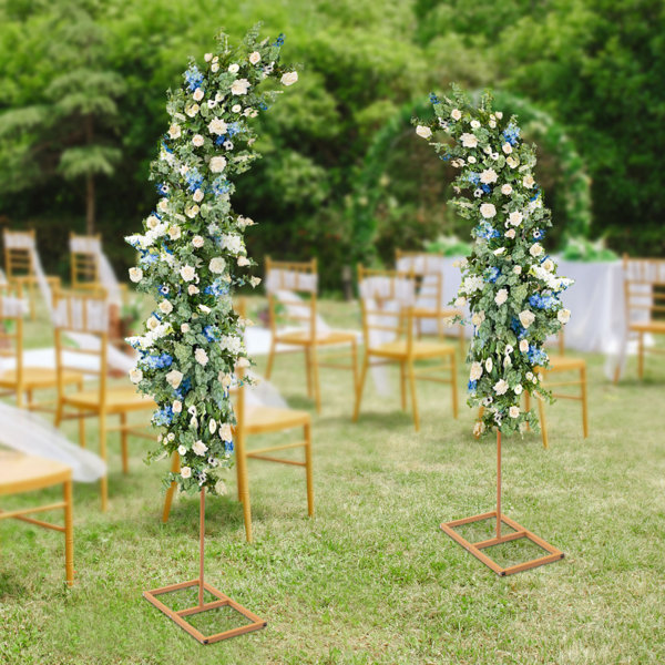 FUNTEN Metal Arched Wedding Frame Backdrops & Signs (5.9Ft + 7.87Ft ...