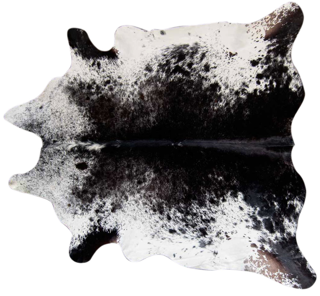 Union Rustic Bullis Cowhide Black/White Rug & Reviews | Wayfair