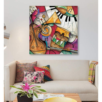 East Urban Home Jazz It Up I by Eric Waugh - Gallery-Wrapped Canvas ...