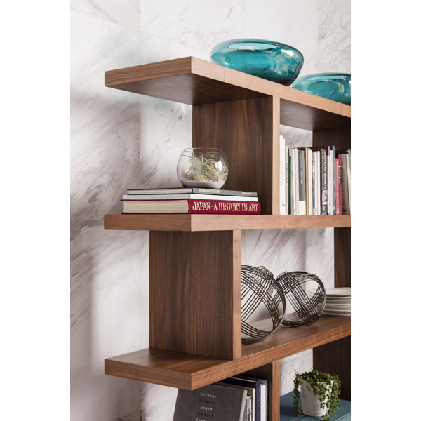 AllModern Annora Geometric Bookcase & Reviews | Wayfair