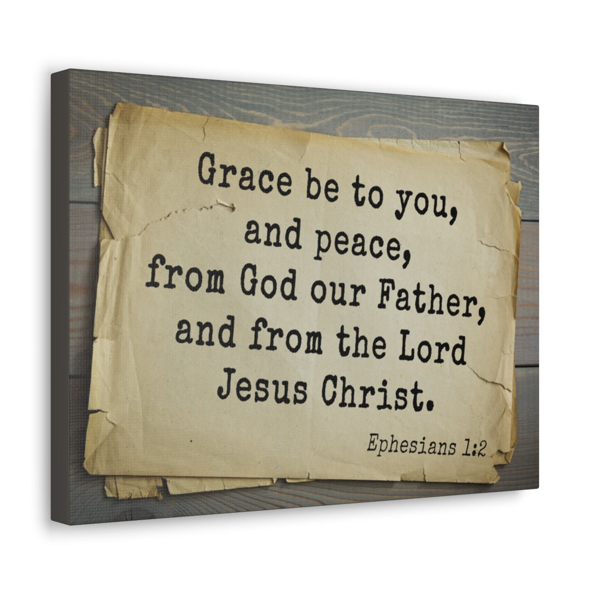Trinx God Our Father Ephesians 1:2 Bible Verse - Wrapped Canvas | Wayfair
