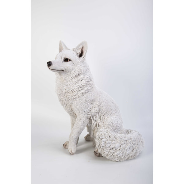 Hi-Line Gift Ltd. Snow Fox Statue & Reviews | Wayfair