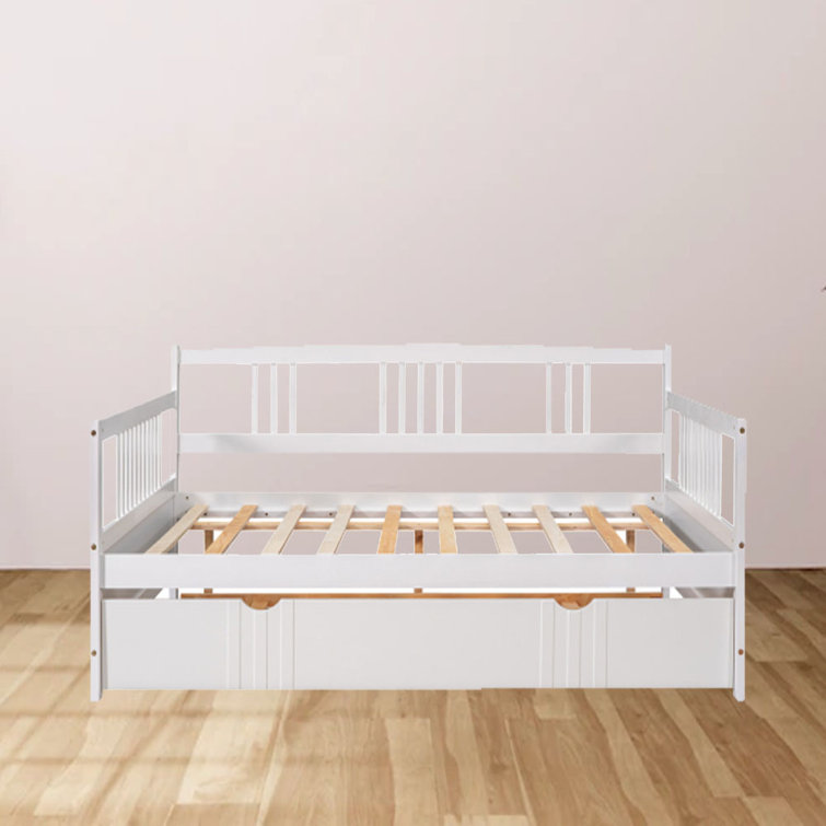 Harriet Bee Ferster Solid Wood Daybed with Trundle | Wayfair