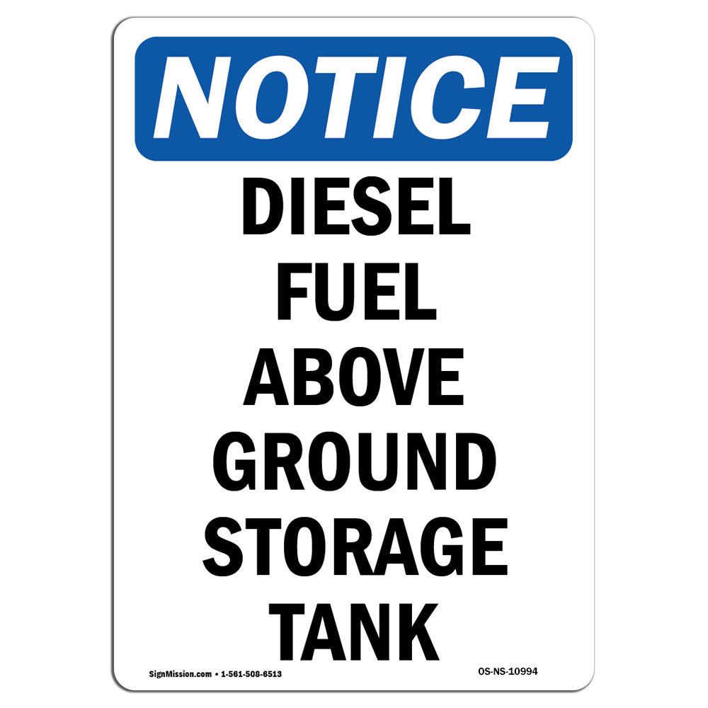 SignMission Diesel Fuel Above Ground Storage Tank Sign | Wayfair
