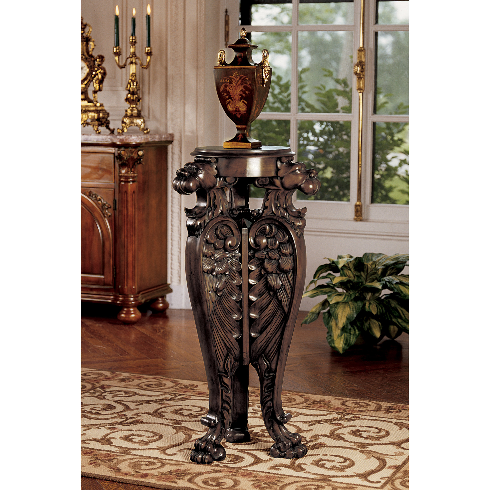 Design Toscano 38'' Tall 3 & 4 Legs End Table & Reviews | Wayfair
