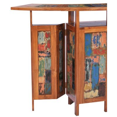 Loon Peak® Barnes Teak Home Bar & Reviews | Wayfair