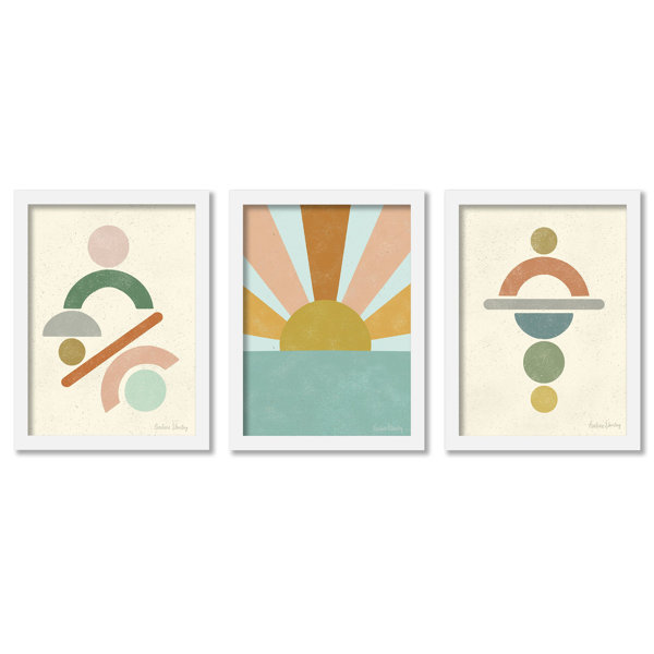 George Oliver Sunbeam And Rainbow Arches by Pauline Stanley - 3 Piece ...