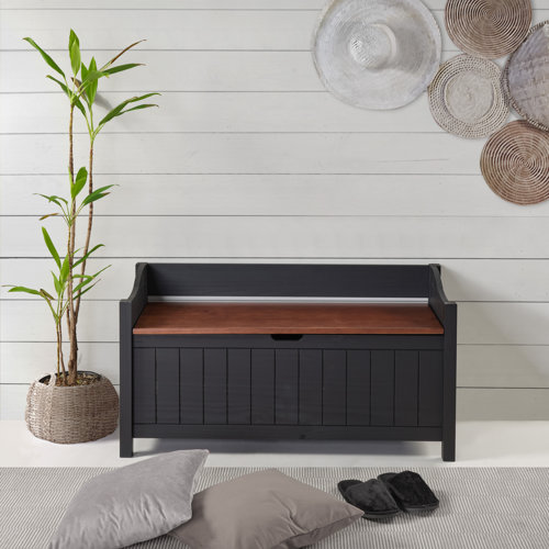 Red Barrel Studio® Solid Wood Flip Top Storage Bench & Reviews | Wayfair