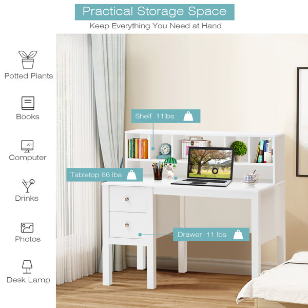 Latitude Run® 47'' Desk & Reviews | Wayfair