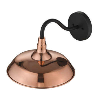 Gracie Oaks Sussman Steel Wall Light & Reviews | Wayfair