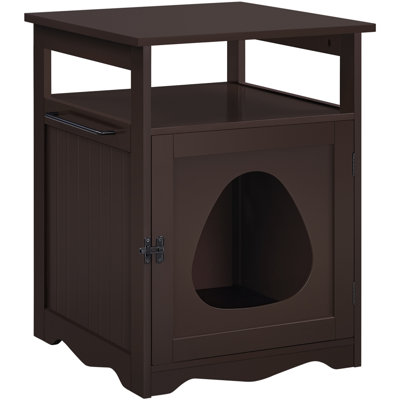 Archie & Oscar™ Hartlyn Cat Litter Box Enclosure Lockable Wooden Pet ...