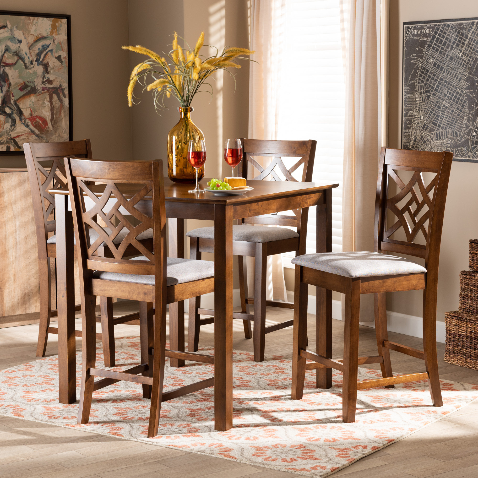 Darby Home Co Livio 4 - Person Counter Height Dining Set & Reviews ...