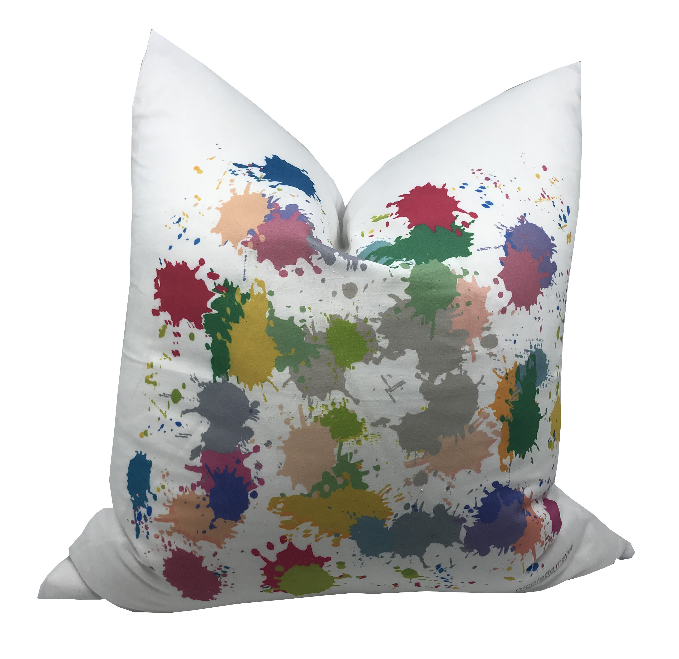 Nicolette Mayer Paint Splatter Square Pillow Cover & Insert | Wayfair