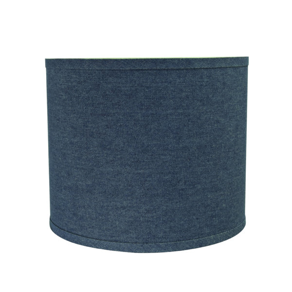 Aspen Creative Corporation 10'' H Denim Fabric Drum Lamp Shade ( Spider ...