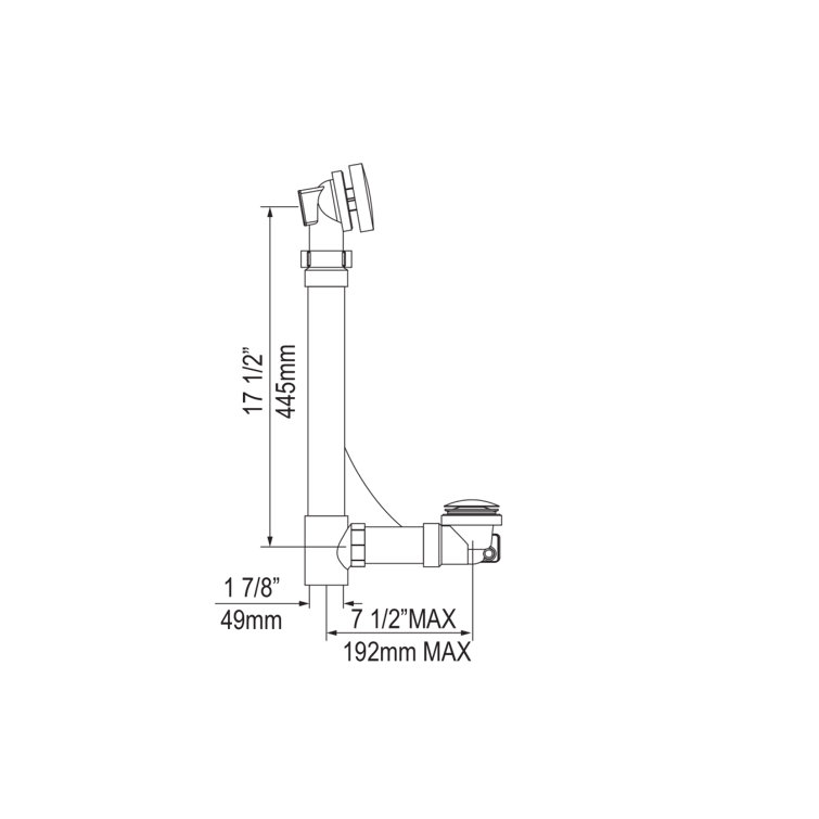 Bathtub Overflow Dimensions at Annie Burress blog