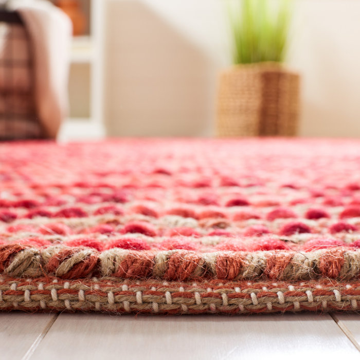 Langley Street Ferrera Handmade Flatweave Red Rug & Reviews | Wayfair