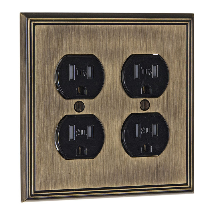 Richelieu Quadruple Receptacle 2-Gang Duplex Outlet Wall Plate ...