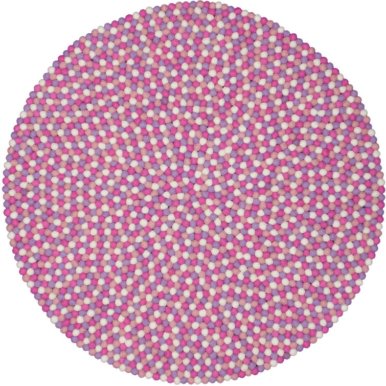 Ebern Designs Susanna Hand Braided Pink Indoor Rug | Wayfair.co.uk