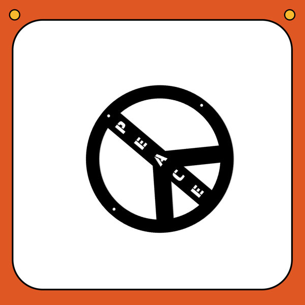 Outdoor-peace-sign-lighted | Wayfair