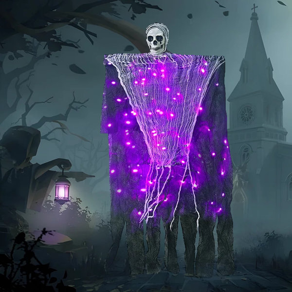 The Holiday Aisle® Hanging Halloween Skeleton Ghosts Decorations with ...