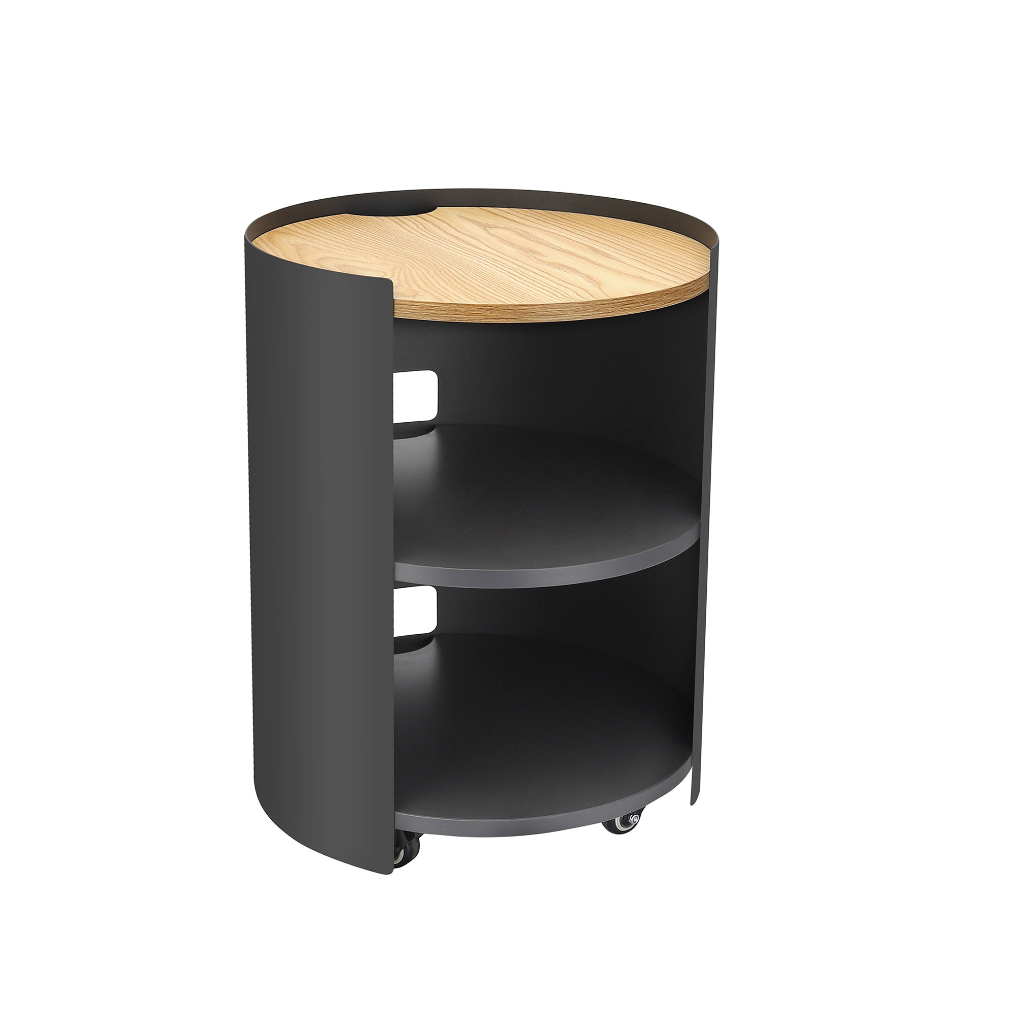 Latitude Run® 20.45'' Tall Wheel End Table | Wayfair