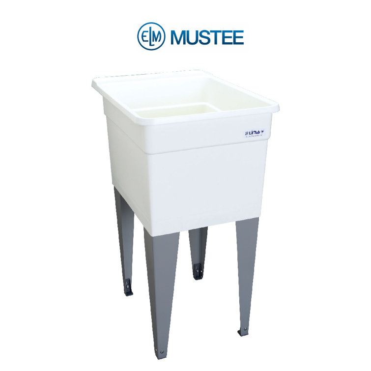 E.L. Mustee & Son Utilatub 18" x 24" Free Standing Laundry Sink ...
